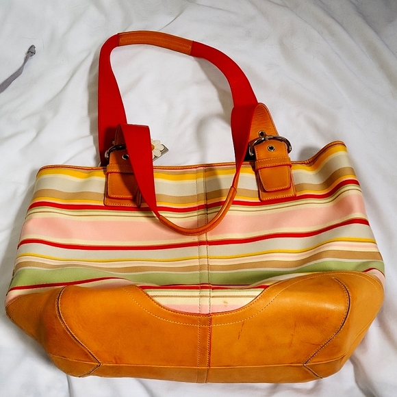 Coach | Bags | Coach Tote Bag Multi Colored | Poshmark